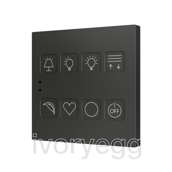 Tecla 8. PC-ABS Capacitive push button - 8 buttons - Custom by ZENNIO ...