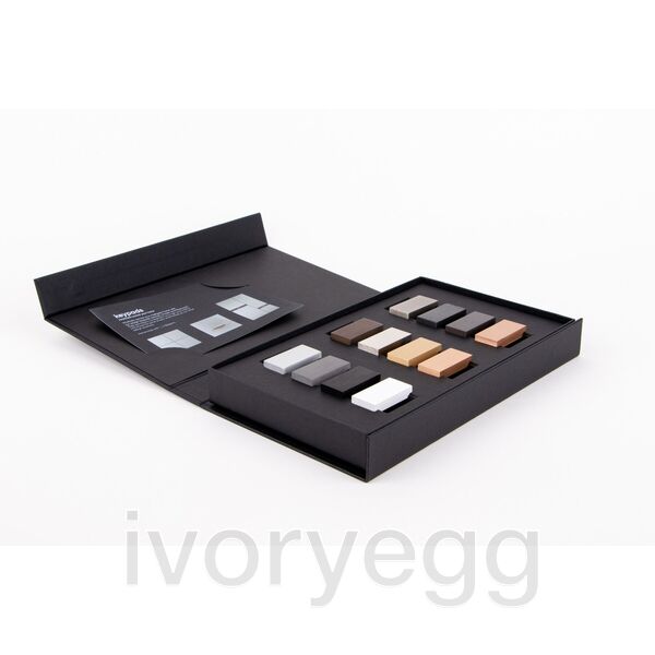 Sample Box - All Finishes by BASALTE - Ivory Egg